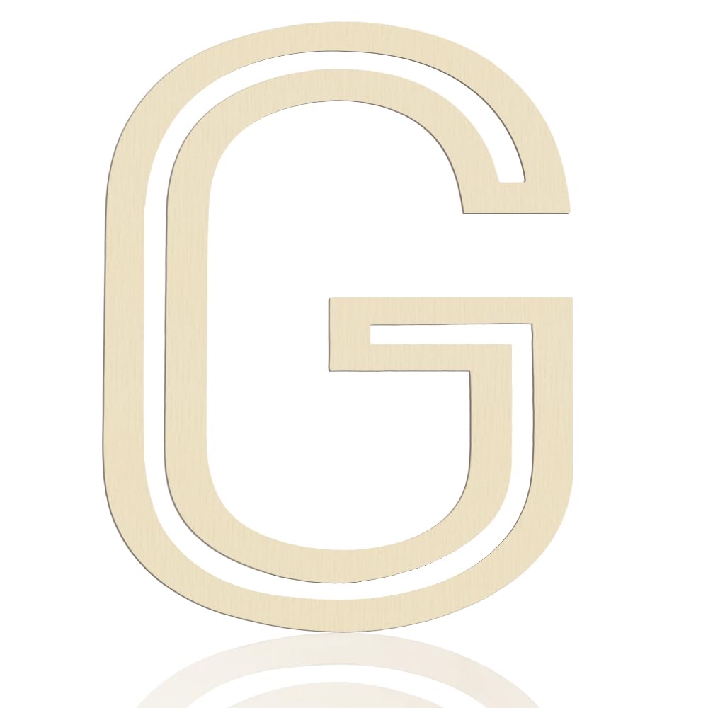 Amazon.com: Wooden Letters 12 Inch,1/5 Inch Thick Large Wood Letter G ...