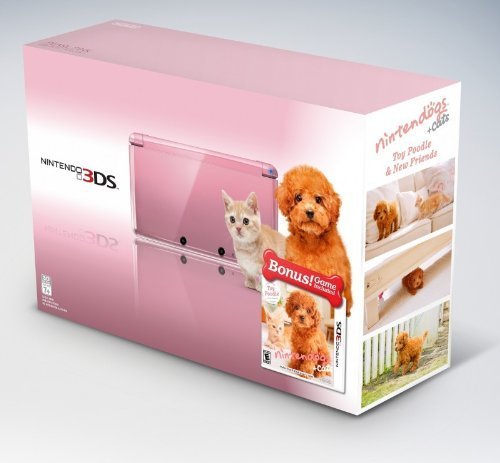 Amazon.com: Nintendo 3DS Handheld Console with Nintendogs Cats | Pink ...