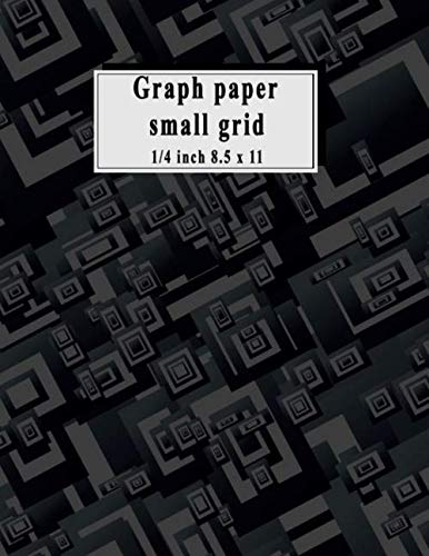 Graph paper small grid 1/4 inch (8.5 x 11): Graph Paper Journal - Book ...