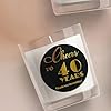 Amazon.com: Cheers to 40 Years Birthday&Anniversary Black & Real Gold ...