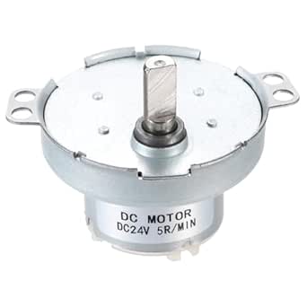 MECCANIXITY Slow Speed Motor JS-50T D-Shaft Gear Electric Motor, 24V DC ...