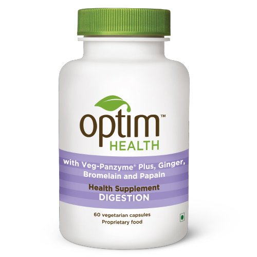 OptimHealth Digestion with Veg panzyme plus, Ginger, Bromelain and ...