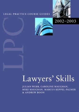 LPC Lawyers' Skills 2002/2003 (Legal Practice Course Guide): Amazon.co ...