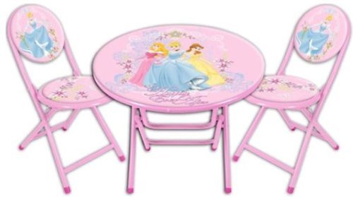 Amazon.com : Disney Princess Folding Table and Chairs Set : Baby