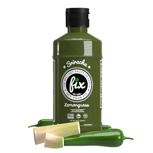 Fix Hot Sauce, Sriracha Sauce - Lemongrass & Green Chili Peppers ...