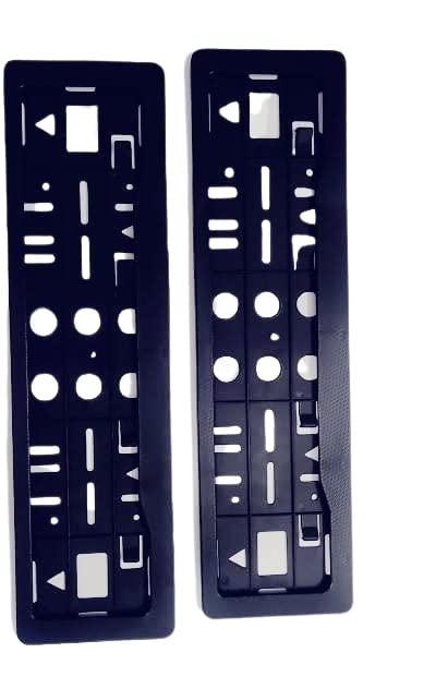 Number Plate Frame/Cover Set of Two PCS (Front and Back) (Black ...