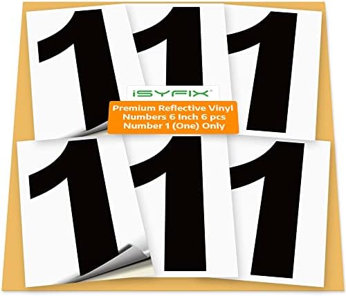 Amazon.com: Black Vinyl Numbers 6 Inch, 0-9 | Weatherproof Mailbox ...