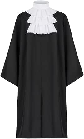 Amazon.com: Etergarment Judge Costume with Collar Toy Gavel - Halloween ...