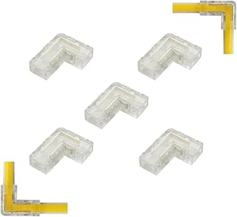 ZMFGMN 2-pin 5mm LED COB Light Strip Connector kit with Seamless ...