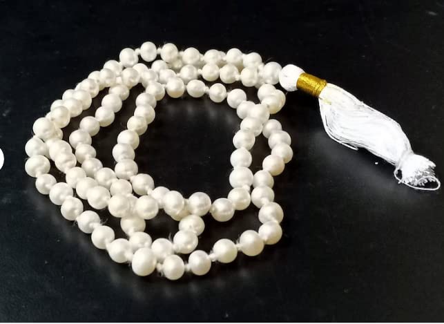 The Millennium Gallery Beautiful White Round Pearl Mala Original ...