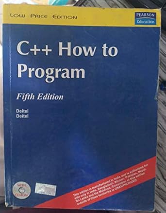 C++ How To Program (cd) 5th Edition : Amazon.in: Books