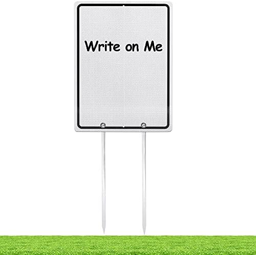 Amazon.com : Kichwit Reusable Blank Yard Sign, Reflective Aluminum ...