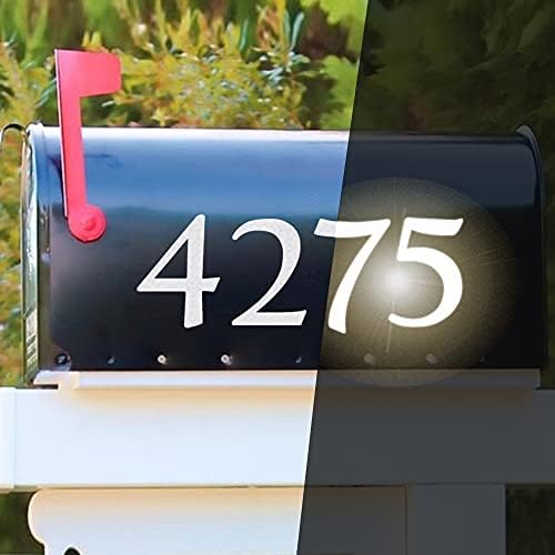 Amazon.com: Diggoo 6" Reflective Mailbox Numbers Sticker Decal Die Cut ...