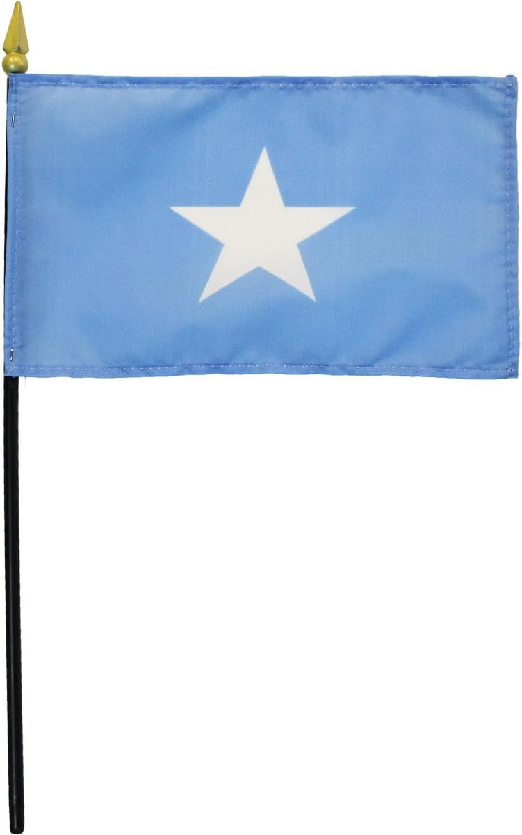 Amazon.com : Somalia - 4 in x 6 in World Stick Flag : Patio, Lawn & Garden