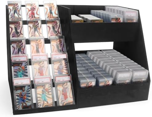 Amazon.com: 5-Tier Trading Card Display,Large Capacity Card Display ...