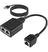 SinLoon Gigabit-Ethernet-Switch, RJ45-Splitter 1 Auf 2, 1000/100 Mbit/s ...