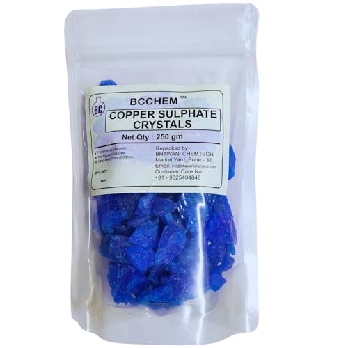 BCCHEM Copper sulphate crystals CuSO4 250 gm : Amazon.in: Garden & Outdoors