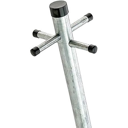 WatsonLok 2.4m/8ft One Piece Washing Line Clothes Post Galvanised ...