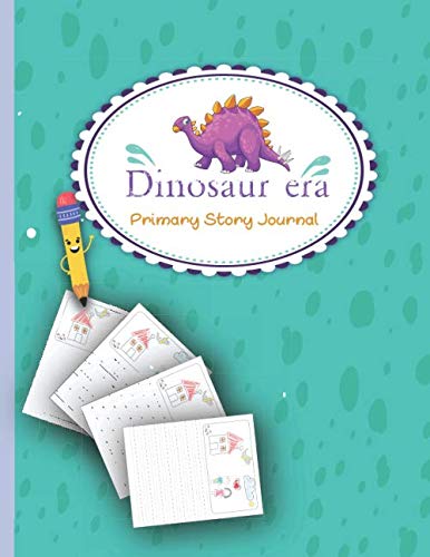 Dinosaur Era - Primary Story Journal: Grades K-2 School Exercise Book ...