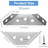 Amazon.com: 50Pcs Universal Stainless Steel Furniture Corner Connector ...