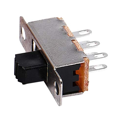 PRAV® 10 Pcs 2 Position DPDT 2P2T Panel Mount Vertical Slide Switch 6 ...