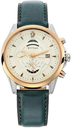 Titan Regalia Grandmaster White Dial Quartz Analog Leather Strap Watch ...