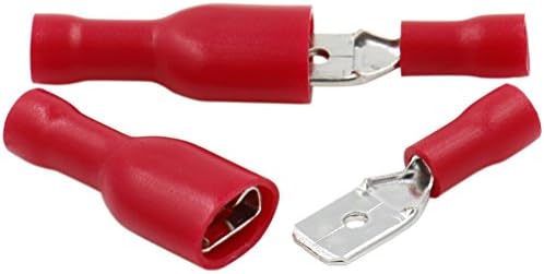 Heschen - 100 Pcs Quick Disconnect Male/Female Cable Lugs - Vinyl ...