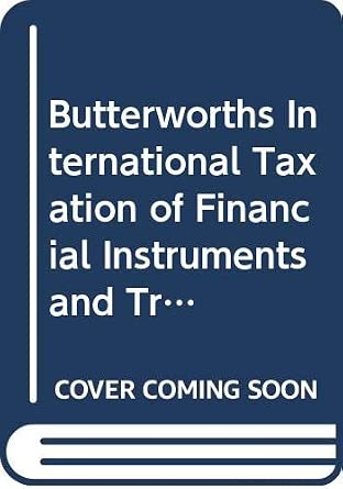 Butterworths International Taxation of Financial Instruments: Jeremy ...