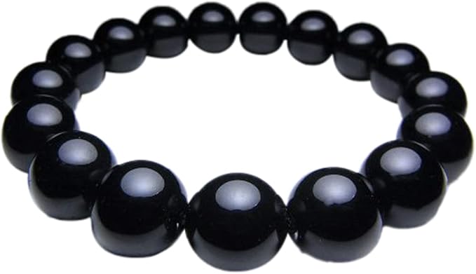 Amazon | [AMERI] チベット産モリオン(黒水晶) ブレスレット《AAAランク12mm》 (内径16cm) 【ブレスレット | ブレスレット 通販