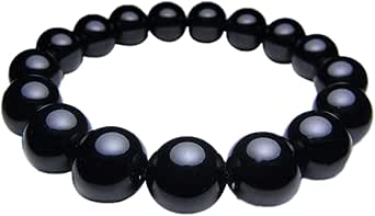 Amazon | [AMERI] チベット産モリオン(黒水晶) ブレスレット《AAAランク14mm》 (内径15cm) 【ブレスレット | ブレスレット 通販