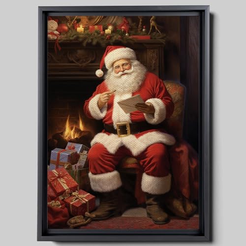 Amazon.com: Printable Christmas wall Art, Santa Prints, Christmas Decor ...