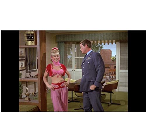 Buy Barbara Eden as Jeannie hands on hips with Larry Hagman as Major I ...