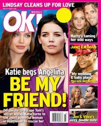 OK Weekly Magazine Angelina Jolie & Katie Holmes August 21, 2006 Issue ...
