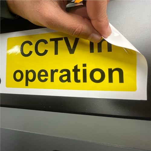 CCTV Stickers For Commercial and Domestic Use 5-PACK Security Signs for ...