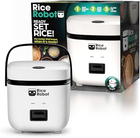 Amazon.com: Rice Robot Personal Rice Cooker, PFAS-free, Nonstick. 1.2 ...