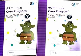 95 Phonics Core Program , Student Workbook, Grade 3 , Volumes a, b, c ...