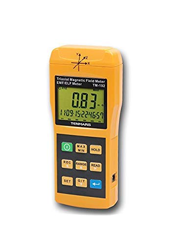 Buy Tenmars TM-192 3-Axis Gaussmeter EMF ELF Magnetic Field Gauss Meter with 30-2000Hz and ...