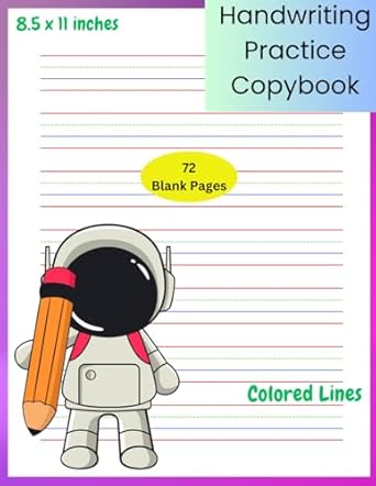 Amazon.com: Colored Handwriting Practice Copybook for Children: My ...