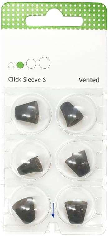 6 Domes Click-Sleeve Open Vented for Hearing Aids Signia Siemens (S ...