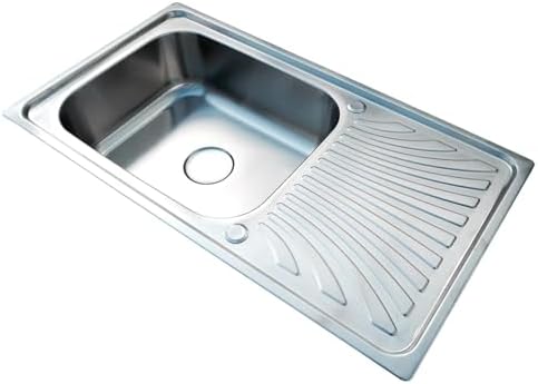 RUMO 9050 Stainless Steel Kitchen Sink 1.0 One Single Large Deep Bowl ...