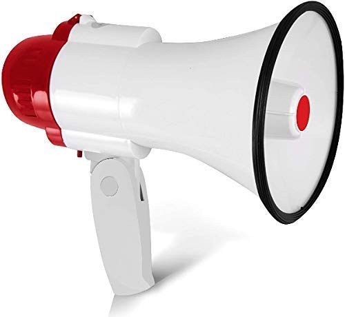Adiohub Megaphone Speaker Lightweight Bullhorn - Adjustable Volume ...