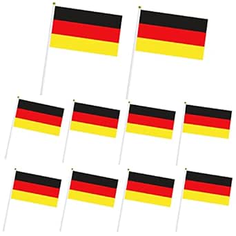 10pcs Mini Germany Handheld Flags Stick Flags, Small Germany Flags on ...