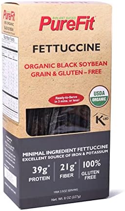 Amazon.com : PureFit - Black bean Fettuccine pasta, High Protein Pasta ...