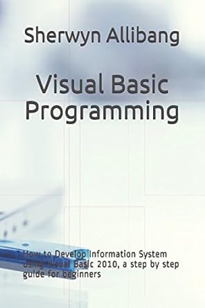 Amazon.com: Visual Basic Programming: How to Develop Information System ...