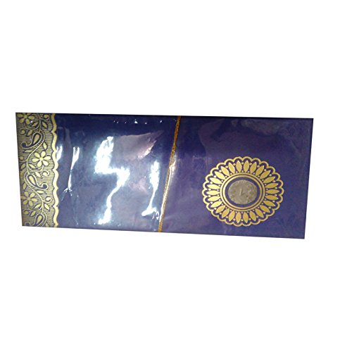 Neel Kanth Designer Shagun cards for wedding/birthday/parties in Indigo ...