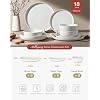 Amazon.com | Famiware Milkyway Plates and Bowls Set, 18 Pieces ...