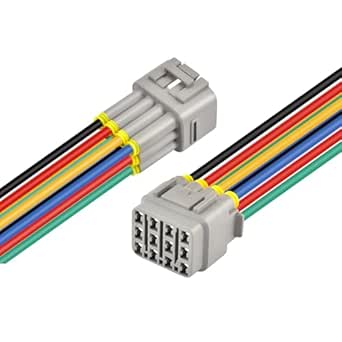12 Pin Connector Waterproof Electrical Connector Plug Automotive Wire ...