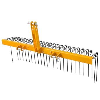 Amazon.com : 5FT Pine Straw Needle Rake, 3 Point Straw Rake, Durable ...