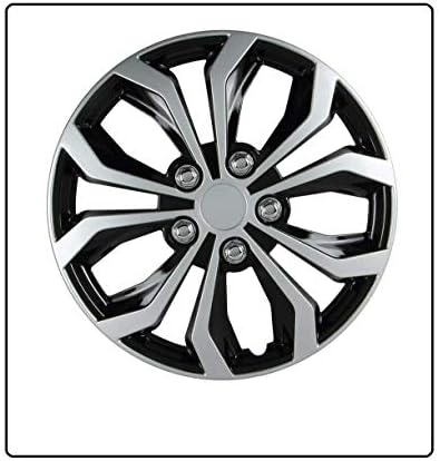 VANSH TRADE Black Silver 15 Inch Wheel Cover, Compatable for TATA Punch ...