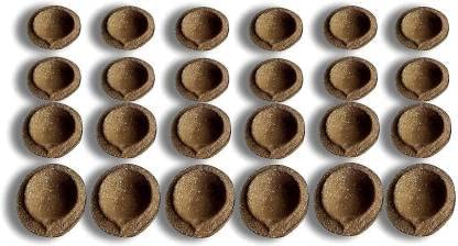 Buy Shri Krishna Khadi Works Cow Dung (gobar) Diya 100% Organic ...